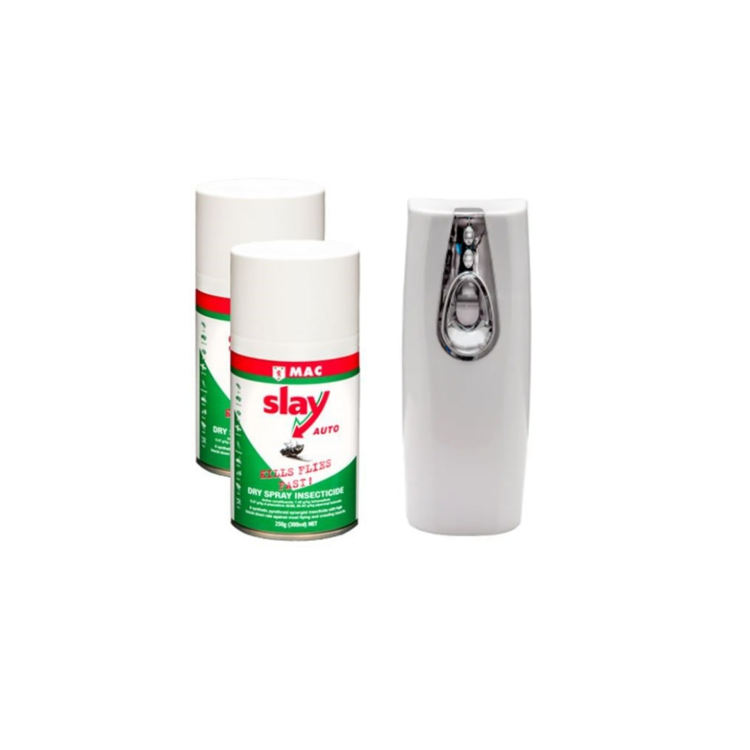 MAC Slay Automatic Dispenser incl. 2 Cans @ 300ml (Dry) – PESTSTOP